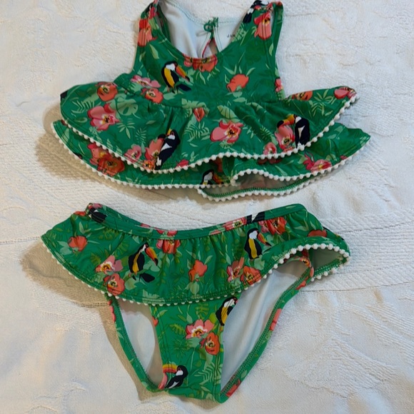 Janie and Jack | Swim | Janie And Jack Green Tropical Kids Bikini ...